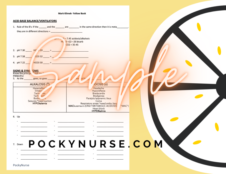 Fill-in-the-Blank Worksheets for NCLEX review | Yellow Workbooks (Based ...
